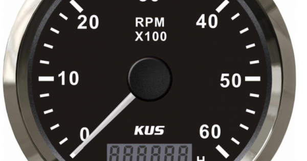 ΣΤΡΟΦΟΜΕΤΡΟ 6000RPM ΨΗΦΙΑΚΟ ΩΡΟΜΕΤΡΟ KUS 85mm
